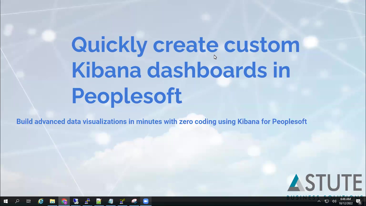 Quickly Create Custom Kibana Dashboards in PeopleSoft Quickly Create Custom Kibana Dashboards in PeopleSoft